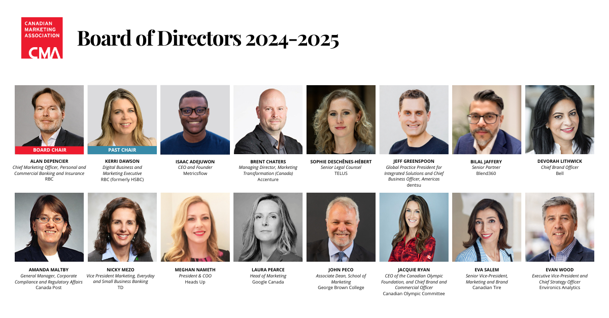 Canadian Marketing Association names Alan Depencier as chair and elects ...
